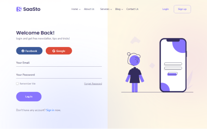Saasto - Software & SaaS Startup HTML5 Template